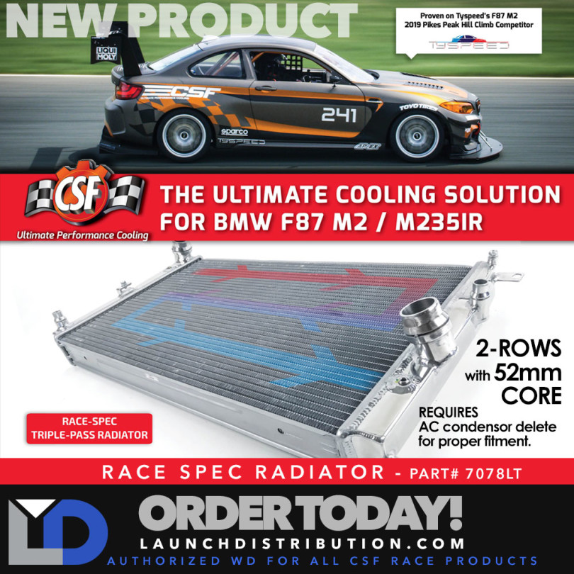 NEW CSF Race-Spec Radiator for the BMW F87 M2 / M235IR – Launch ...