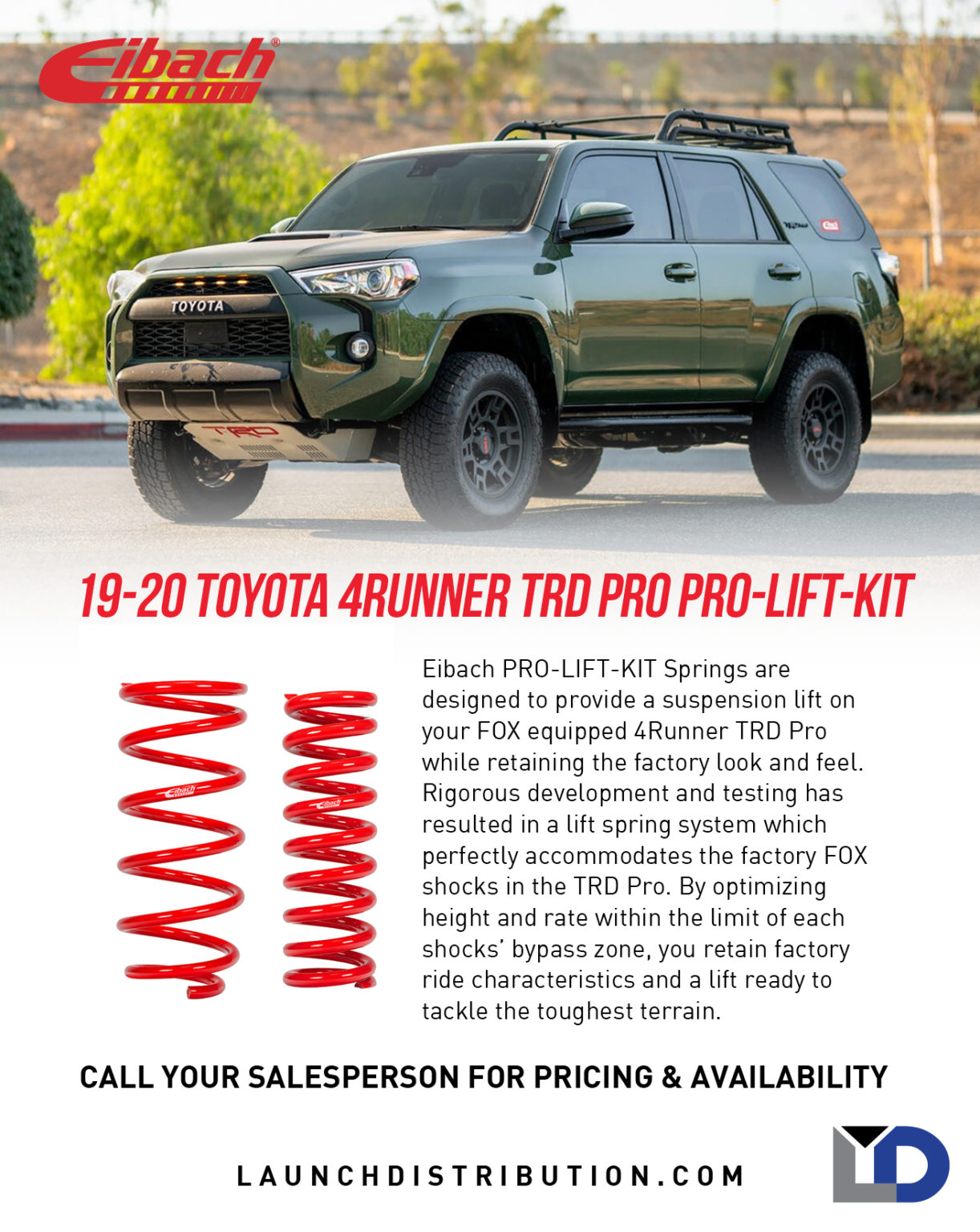 Eibach PRO-LIFT-KIT for 4Runner TRD Pro – Launch Distribution