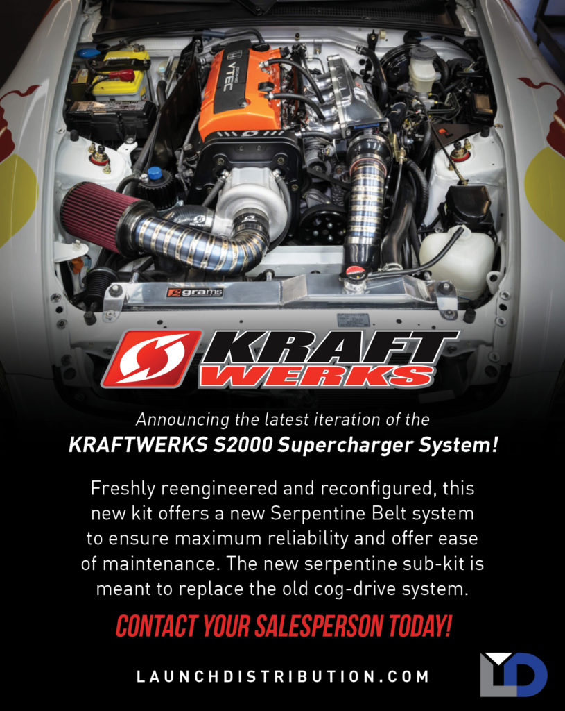 Kraftwerks Serpentine Supercharger Kit S2000 – Launch Distribution